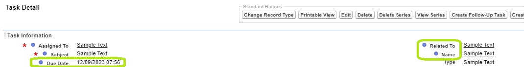 Blue Dot Against Fields On A Page Layout – What Does It Mean? – Ian Jamieson